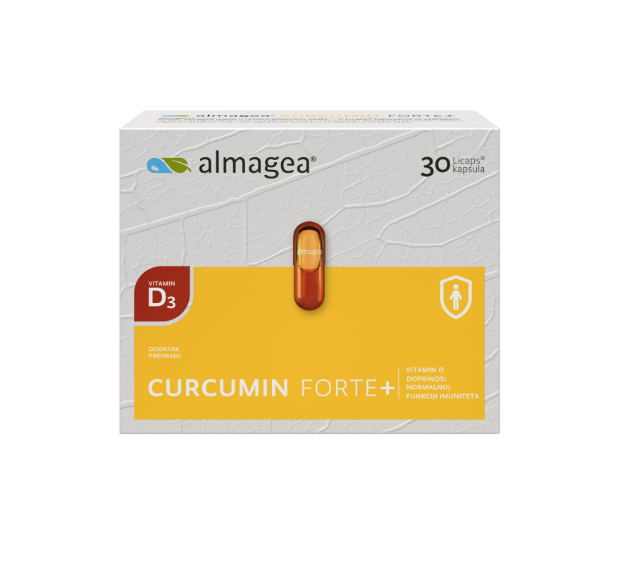 Almagea Curcumina Forte+, 30 Cápsulas, Com Vitamina D | apotekos.com