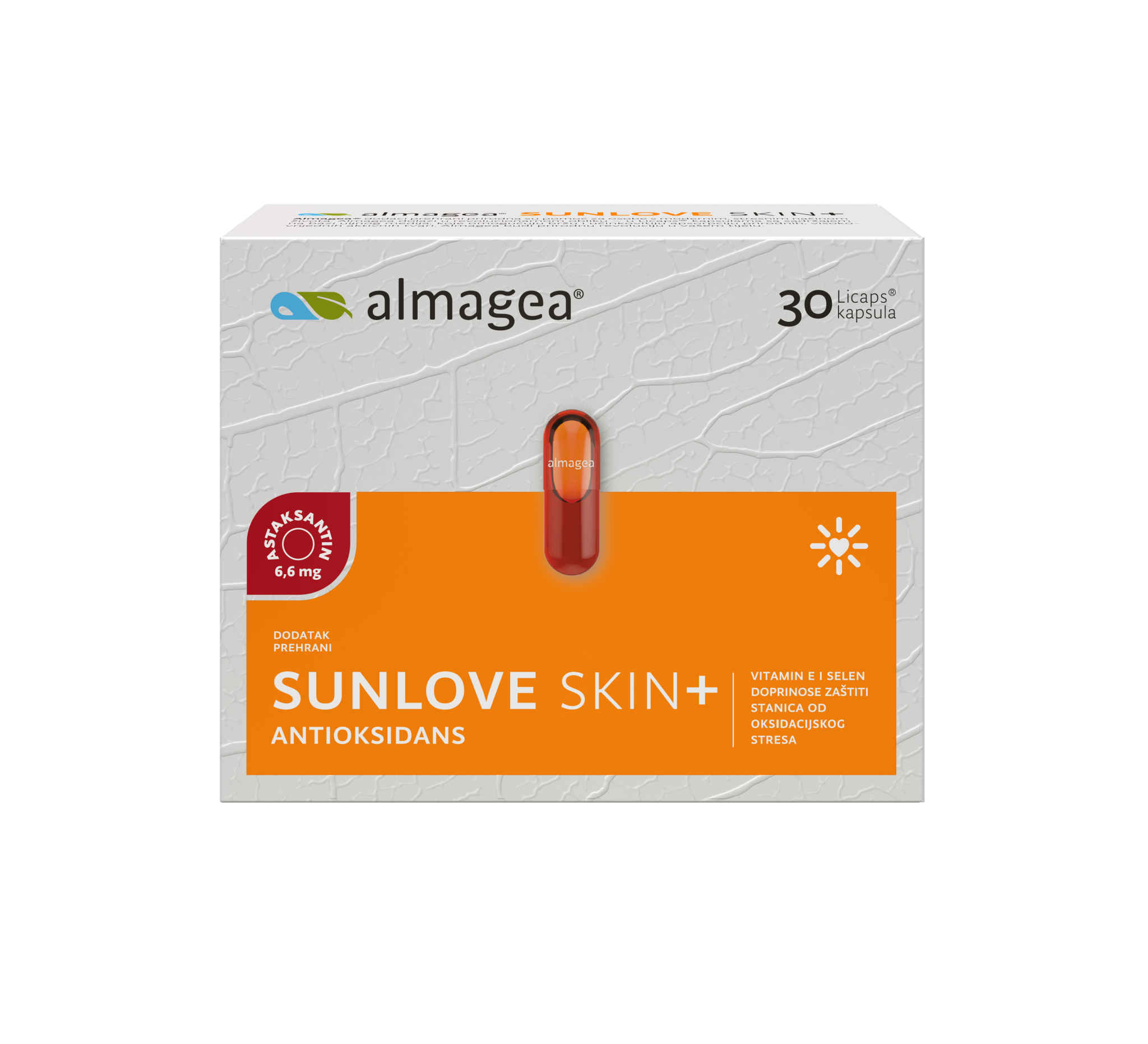 Almagea Sunlove Skin+ Antioksidans, 30 Kapsula, Zaštita Kože od ...
