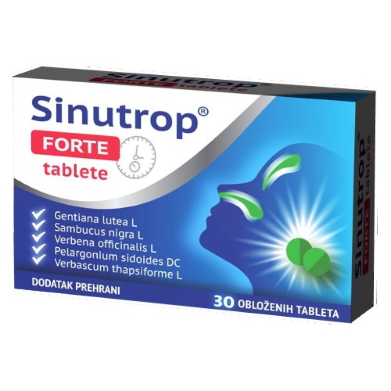Sinutrop Forte 30 Tableta Za Nos, Sinuse, Grlo i Grkljan · apotekos ...