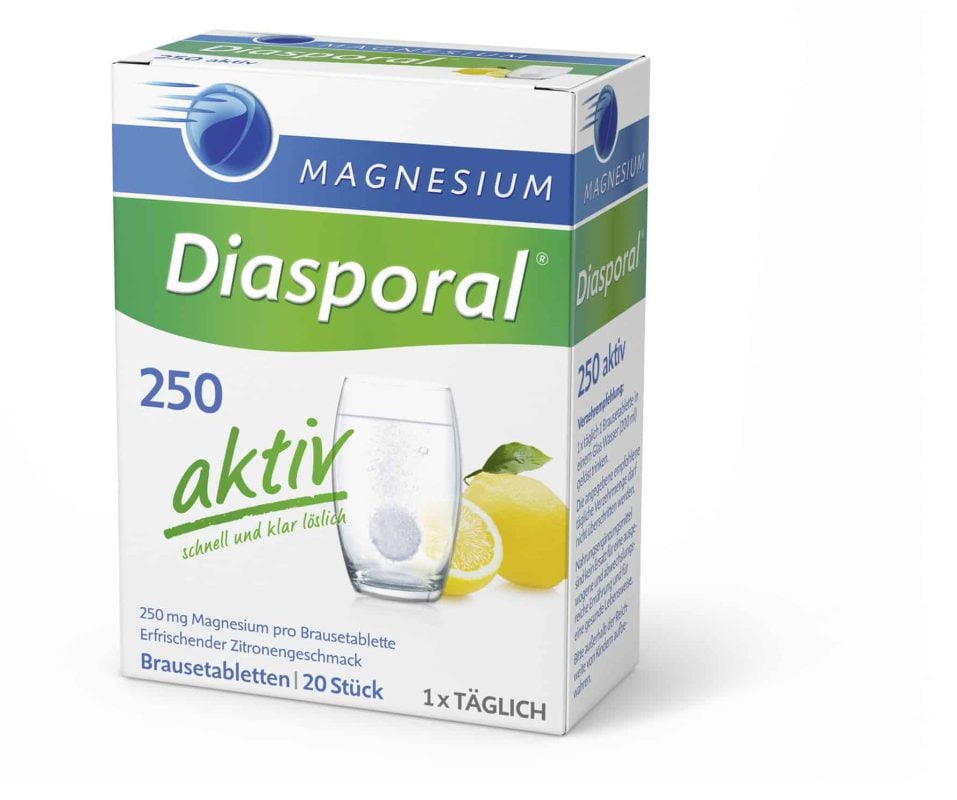 Magnesium Diasporal 250 Active 20 Effervescent Tablets | apotekos.com
