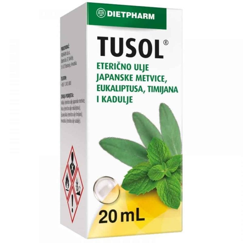 Dietpharm, Tusol Eterično Ulje, Japanska Metvica, Eukaliptus, Timijan i ...