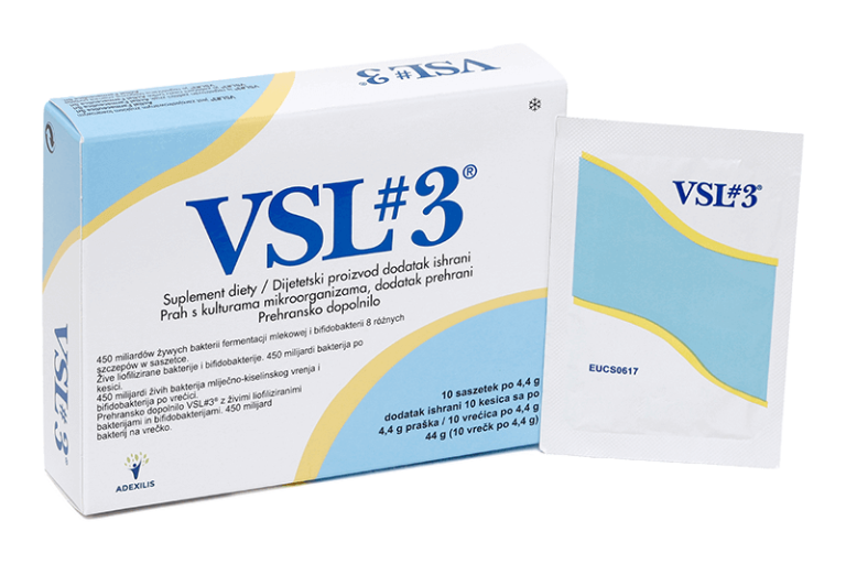 VSL 3 probiotice, 10 pliculețe, 450 de miliarde, 8 tulpini diferite ...