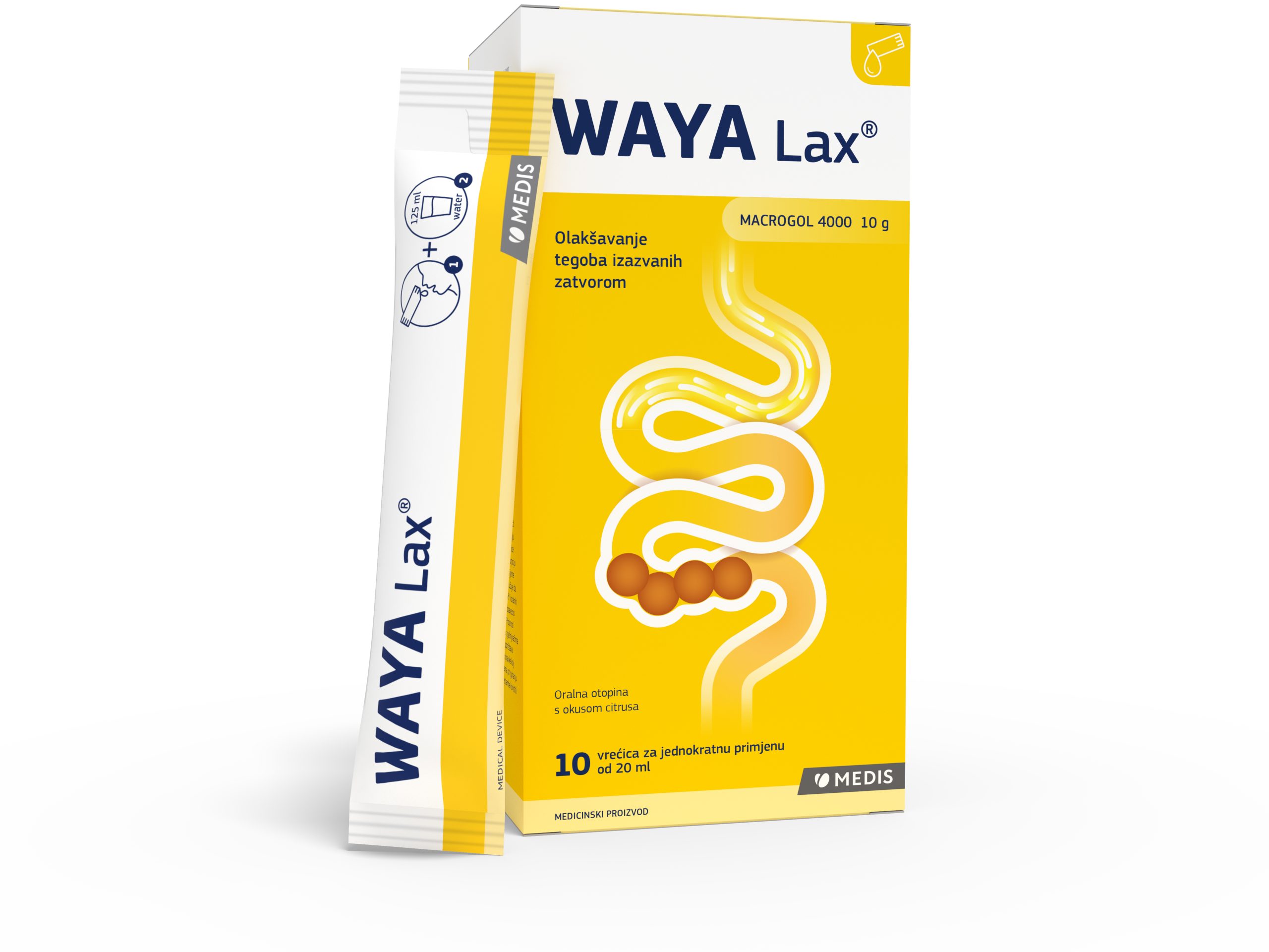Waya, Lax, 10 sachets, Relieves Constipation | apotekos.com